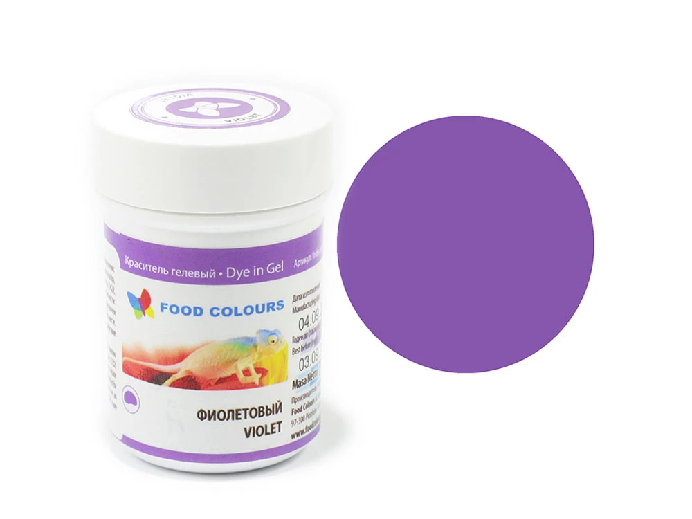 Купить Краситель пищевой гелевый Food Colours, фиолетовый, 35 г в ...