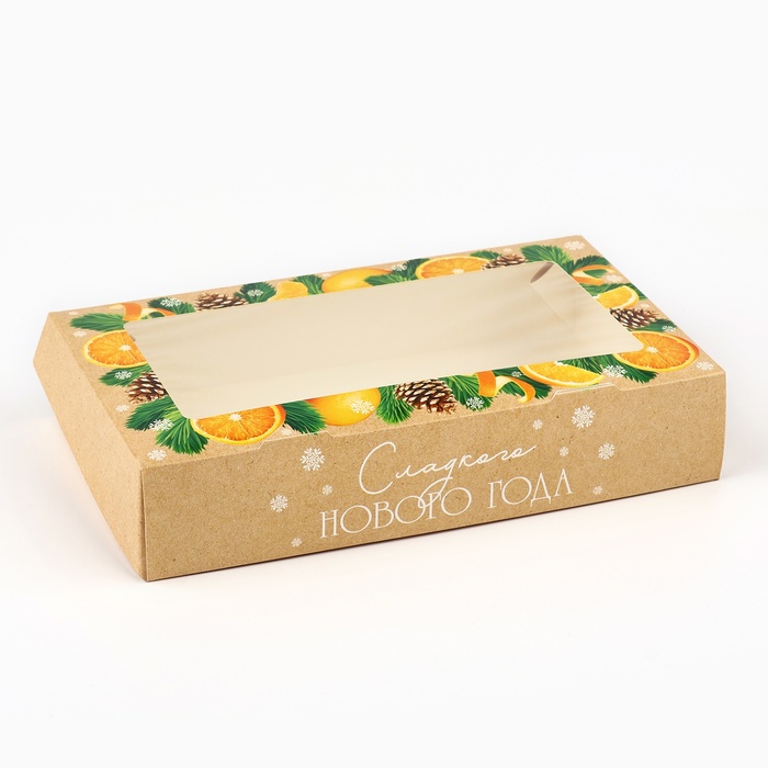 Купить Коробка складная «Сладкого Нового года», 20 х 12 х 4 см в ...